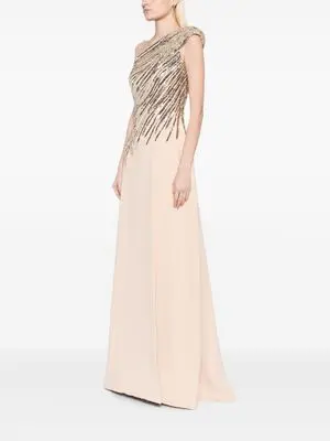 SAIID KOBEISY One-shoulder Gown - Neutrals