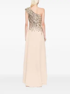 SAIID KOBEISY One-shoulder Gown - Neutrals