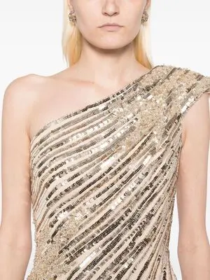 SAIID KOBEISY One-shoulder Gown - Neutrals