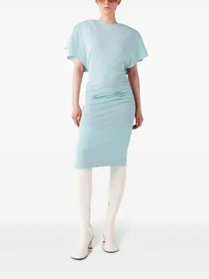 Stella McCartney Padded-shoulder Midi Dress