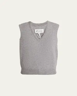 MAISON MARGIELA Maison Margiela V-Neck Vest - Mediumgre