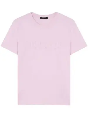 Versace Logo-embroidered T-shirt