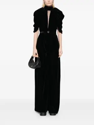 SAIID KOBEISY Velvet Jumpsuit