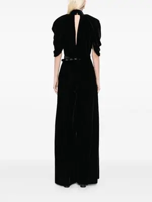 SAIID KOBEISY Velvet Jumpsuit