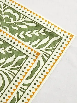 La DoubleJ Set Of Two Printed Linen Placemats