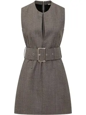 Stella McCartney Belted Mini Dress - Brown