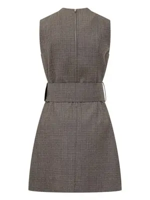 Stella McCartney Belted Mini Dress - Brown