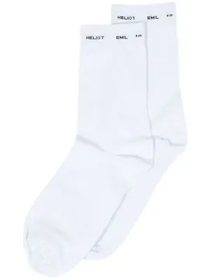 HELIOT EMIL Polarize Mid-calf Socks - White
