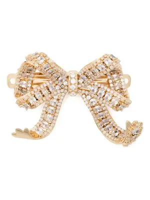 SELF-PORTRAIT Crystal-embellished Bow Hair Clip