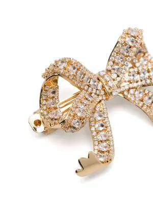 SELF-PORTRAIT Crystal-embellished Bow Hair Clip