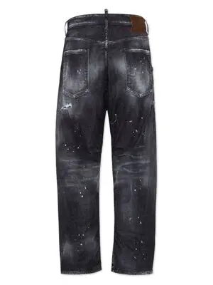 Dsquared2 Distressed Wide Leg Jeans