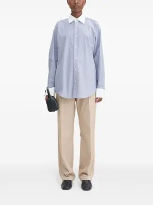Filippa K Cotton Tuxedo Shirt - Blue