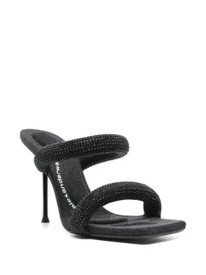 Alexander Wang 105mm Julie Tubular Sandals - Black