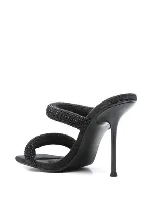 Alexander Wang 105mm Julie Tubular Sandals - Black