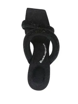 Alexander Wang 105mm Julie Tubular Sandals - Black