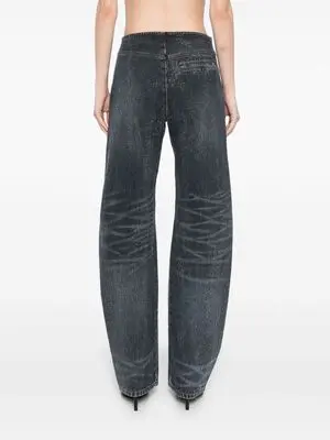 Alexander Wang Rhinestone-embellished Jeans - Blue