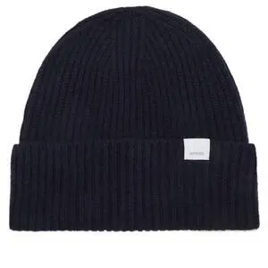 Norse Projects Standard Lambswool Beanie - Dark Navy