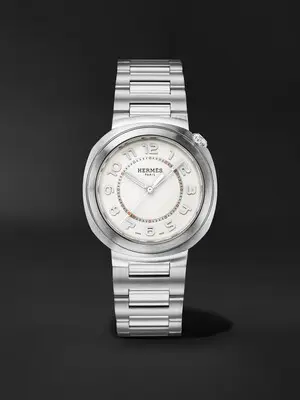 Hermès Cut Automatic 36mm Stainless Steel Watch - Silver