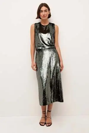MARIE OLIVER Davis Sequin Top - Rosin
