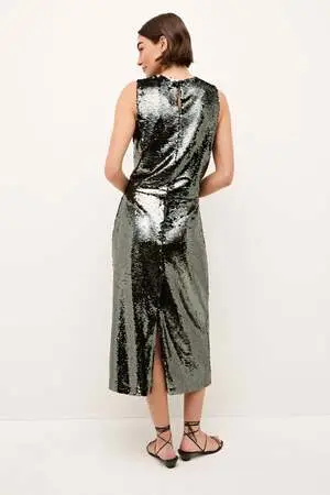 MARIE OLIVER Davis Sequin Top - Rosin