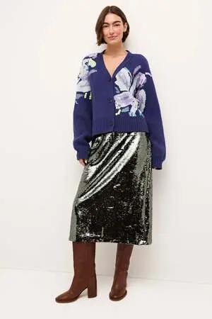 MARIE OLIVER Calister Cardigan - Heliotrope