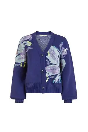 MARIE OLIVER Calister Cardigan - Heliotrope