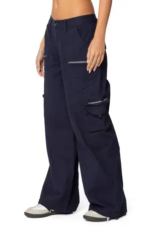 EDIKTED Kimmie Wide Leg Cargo Pants