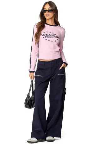 EDIKTED Kimmie Wide Leg Cargo Pants