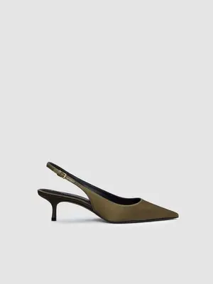 Women's Slingback Mid Heel Pumps