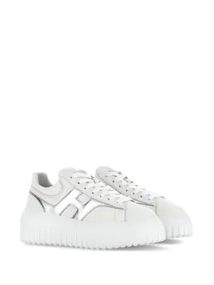 Hogan H-stripes Lace-up Sneakers - White