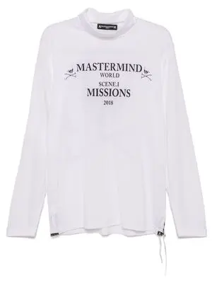 MASTERMIND WORLD Logo Print Long Sleeve T-shirt