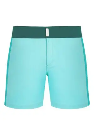 Vilebrequin Logo-patch Swim Shorts - Blue