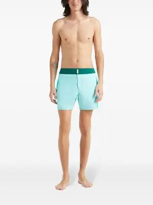 Vilebrequin Logo-patch Swim Shorts - Blue