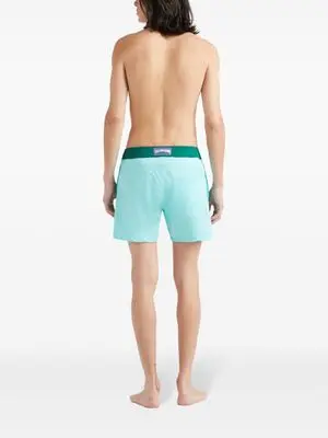 Vilebrequin Logo-patch Swim Shorts - Blue