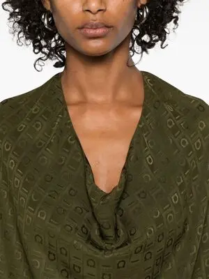 FERRAGAMO Asymmetric Silk Dress