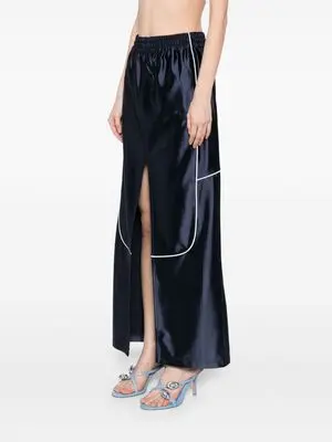Alexander Wang Piped Logo-embroidered Skirt