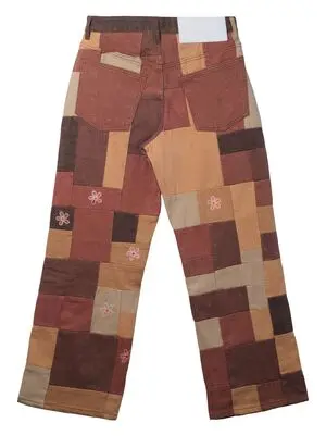 GLASS CYPRESS Military Patchwork Jeans