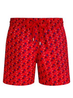 Vilebrequin Turtle-print Swim Shorts - Red