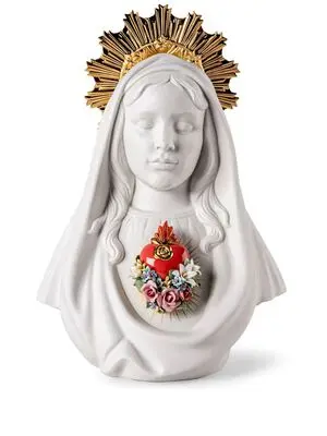LLADRO Immaculate Heart Of Mary Sculpture - White