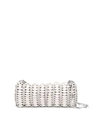 Rabanne Nano Iconic 1969 Crossbody Bag - White