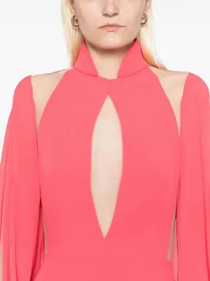 SAIID KOBEISY Crepe Georgette Gown