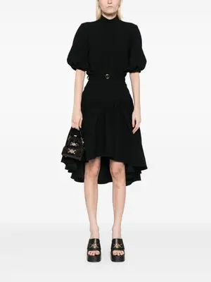 SAIID KOBEISY Crepe Short Dress - Black