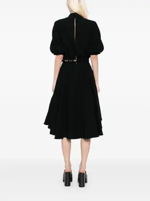 SAIID KOBEISY Crepe Short Dress - Black