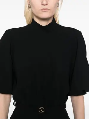 SAIID KOBEISY Crepe Short Dress - Black