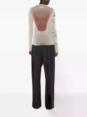 JEAN PAUL GAULTIER Silhouette-print T-shirt - Pink