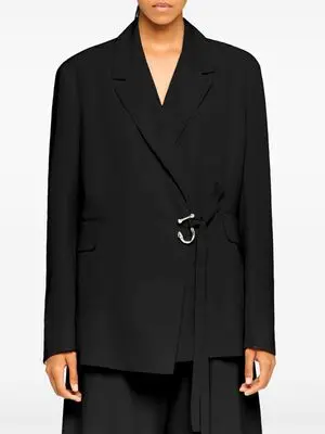 JW Anderson Wrap-design Blazer - Black