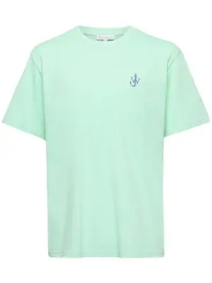 JW Anderson Logo-embroidered T-shirt - Green