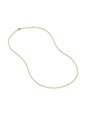 David Yurman 18kt Yellow Box Chain Necklace - Gold