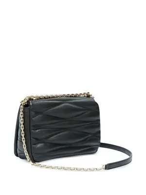 Furla 1927 Quilted Leather Crossbody Bag - Black