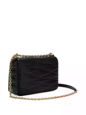 Furla 1927 Quilted Leather Shoulder Bag - Black